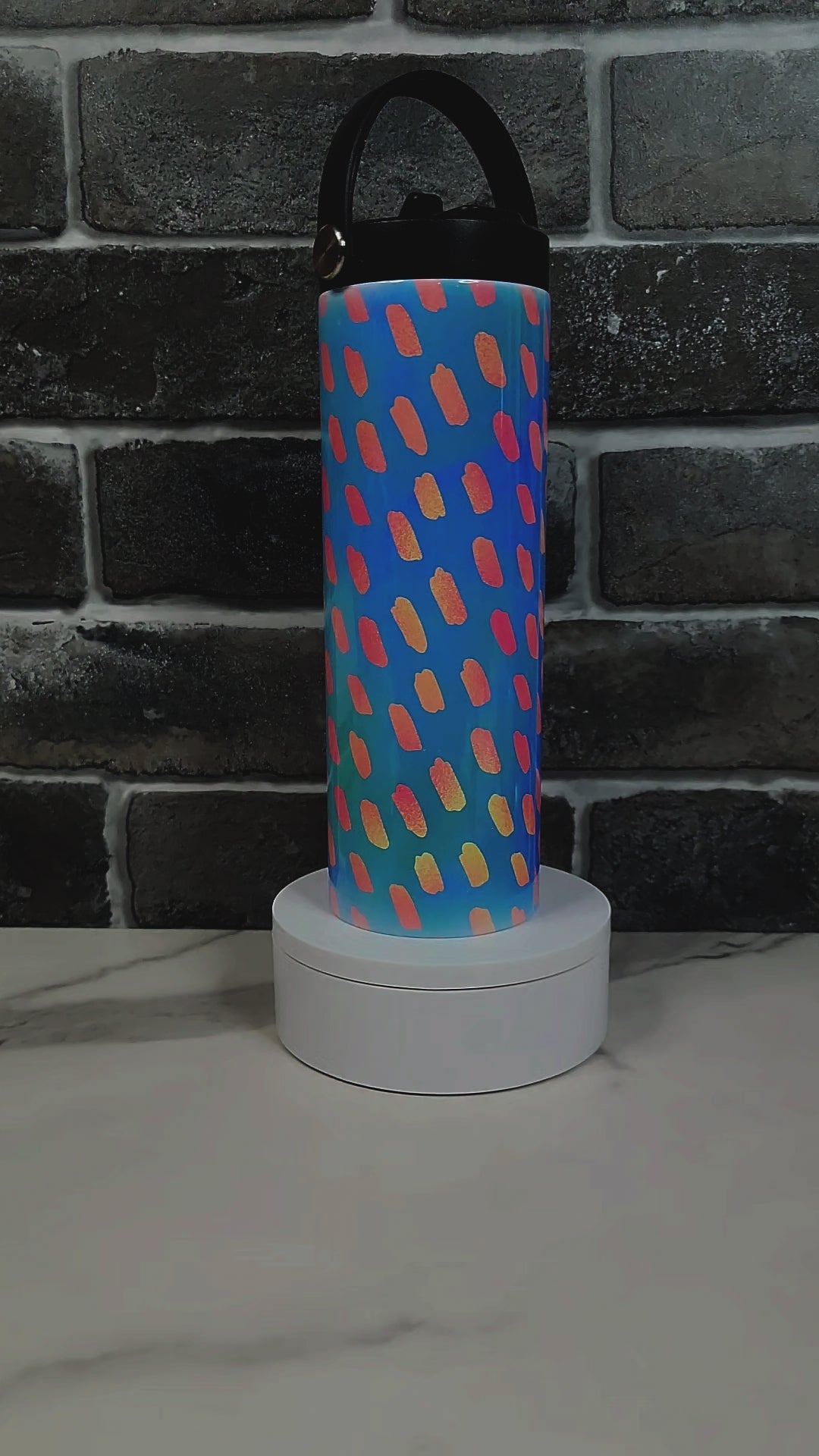 Dotted Water Bottle – Happy Fun Time Creations LLC